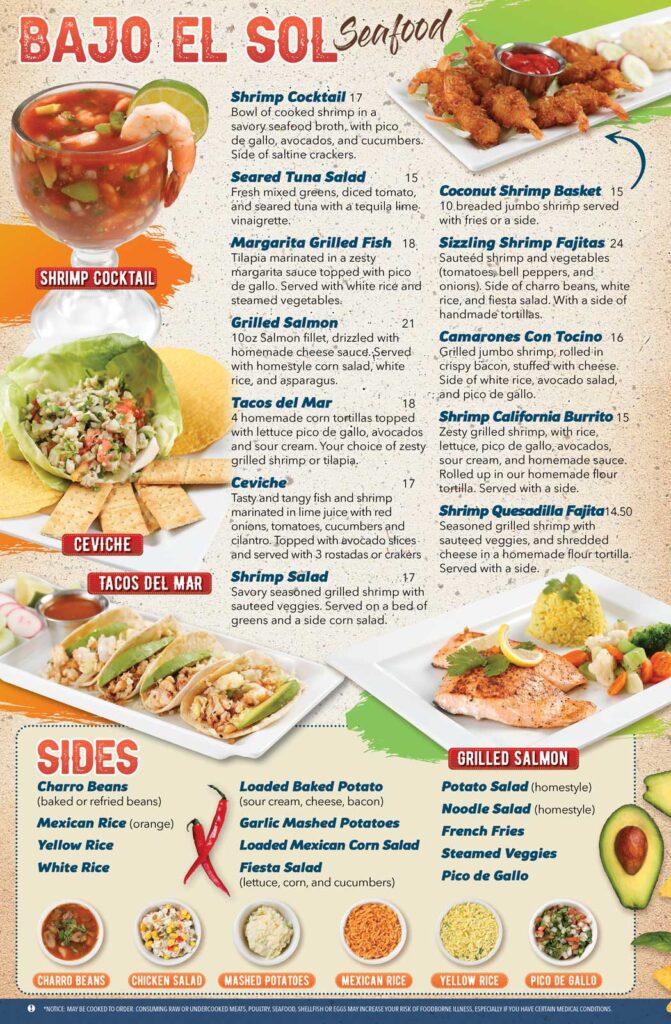 Menu - Sol y Luna Mexican Grill